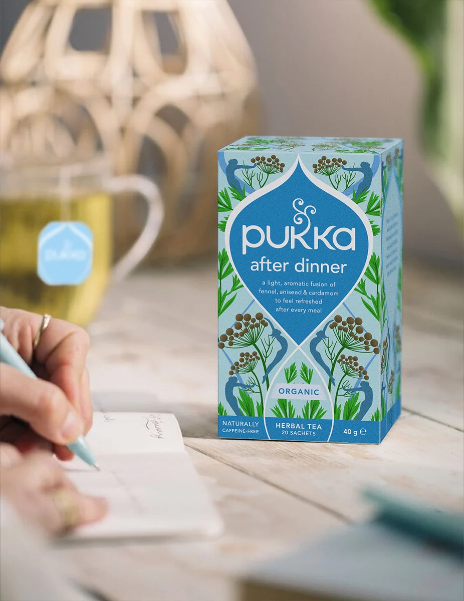 Pukka After Dinner Herbal Herbal Tea: Fennel, Aniseed & Turmeric Blend ...