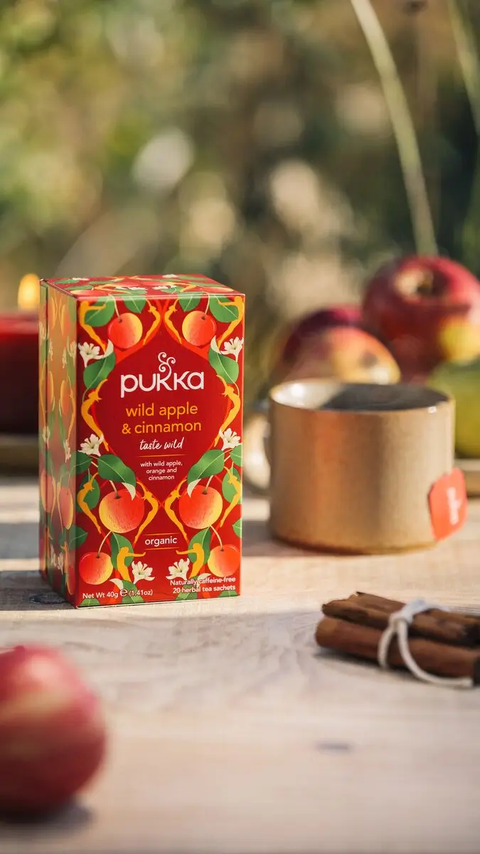 Buy Wild Apple & Cinnamon Organic Herbal Tea | Pukka Herbs UK