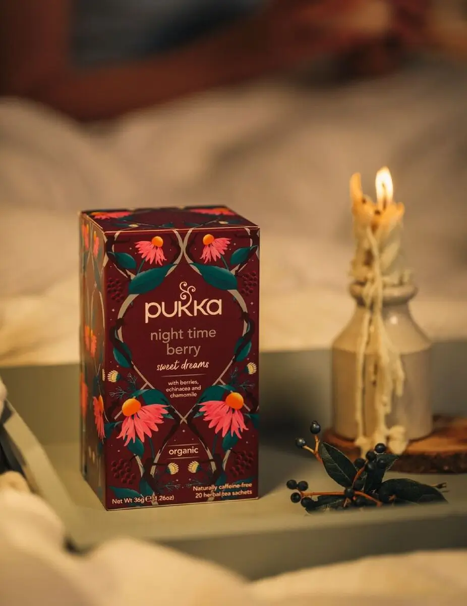Pukka Night Time Berry Herbal Tea: Tranquil Blend of Chamomile ...