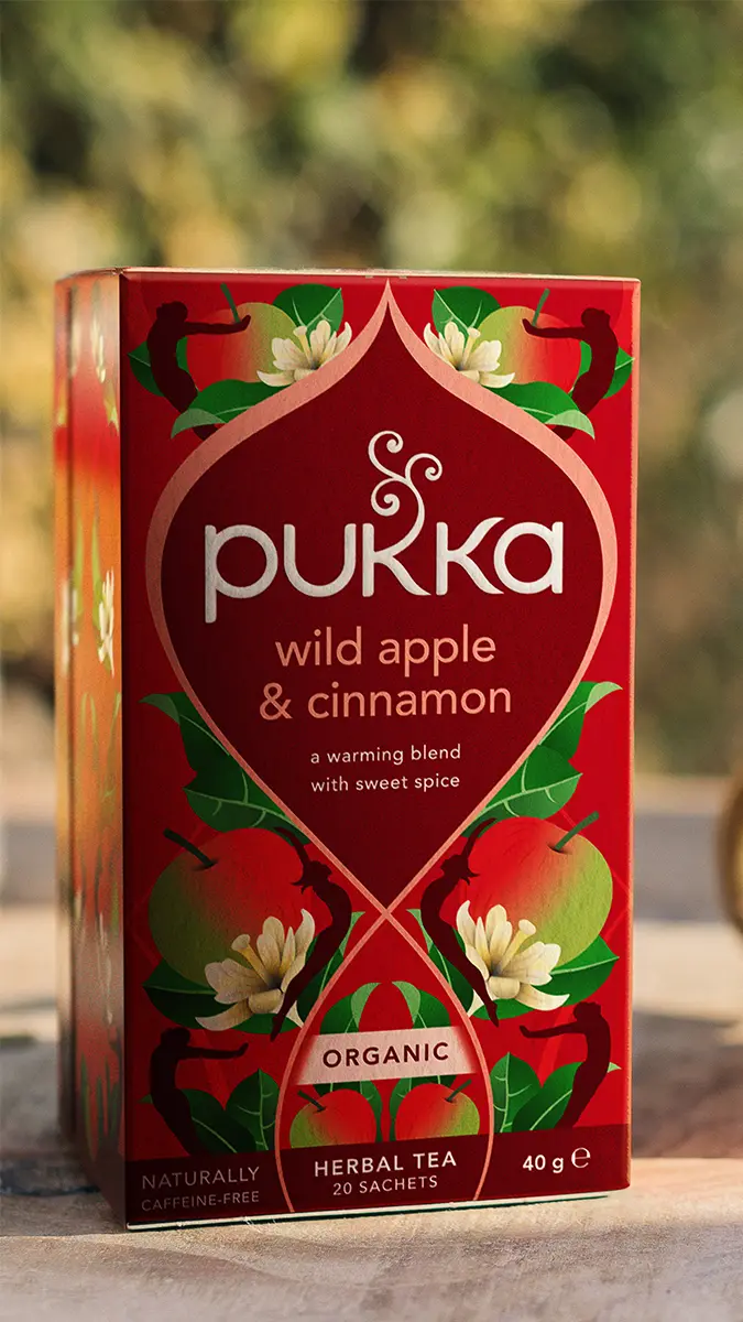 Buy Wild Apple & Cinnamon Organic Herbal Tea | Pukka Herbs UK