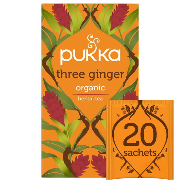 Buy Three Ginger Organic Herbal Tea | Pukka Herbs UK