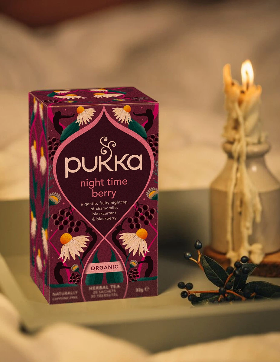 Pukka Night Time Berry Herbal Tea: Tranquil Blend of Chamomile ...