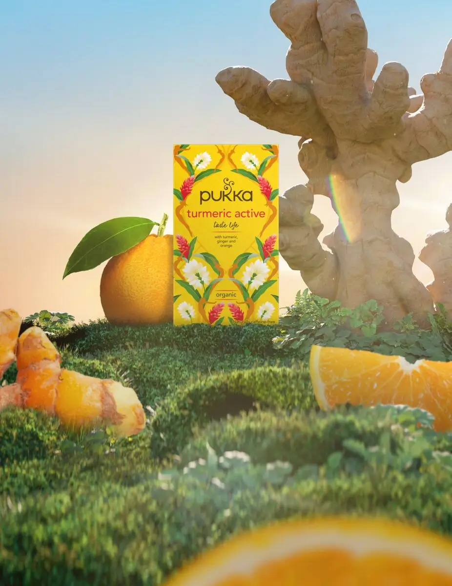 Pukka Turmeric Active Herbal Tea: Revitalise with Fiery Turmeric & Ginger