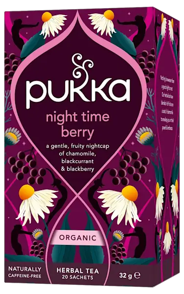 Pukka Night Time Berry Herbal Tea: Tranquil Blend of Chamomile ...