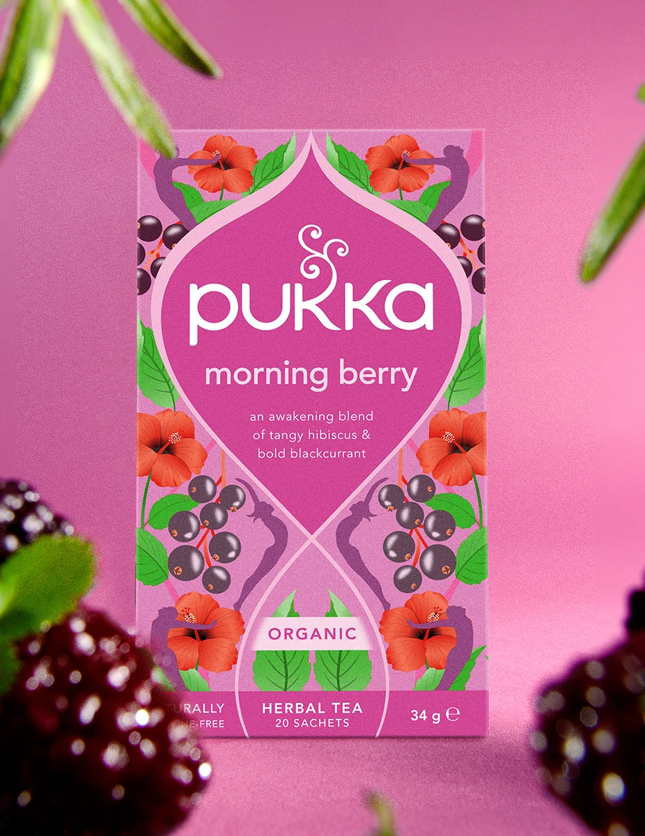 Pukka Morning Berry Herbal Tea: Energising Blend for a Vibrant Start