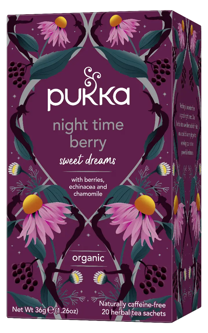 Pukka Night Time Berry Herbal Tea: Tranquil Blend of Chamomile ...