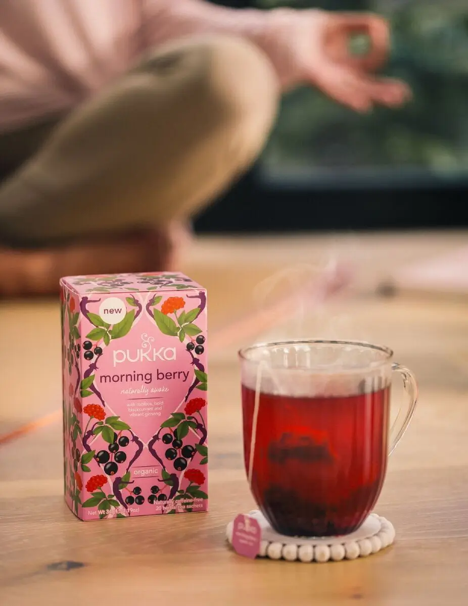 Pukka Morning Berry Herbal Tea: Energising Blend for a Vibrant Start