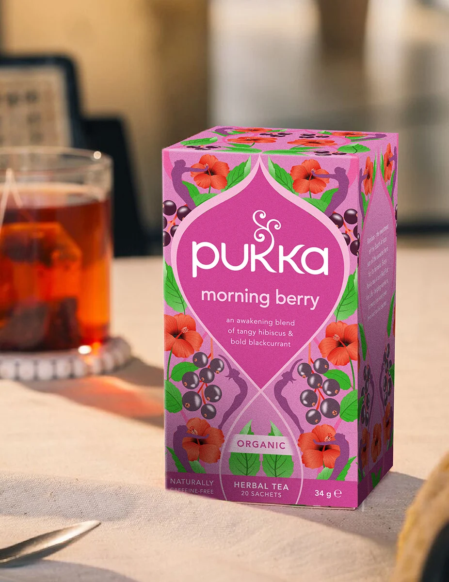 Pukka Morning Berry Herbal Tea: Energising Blend for a Vibrant Start