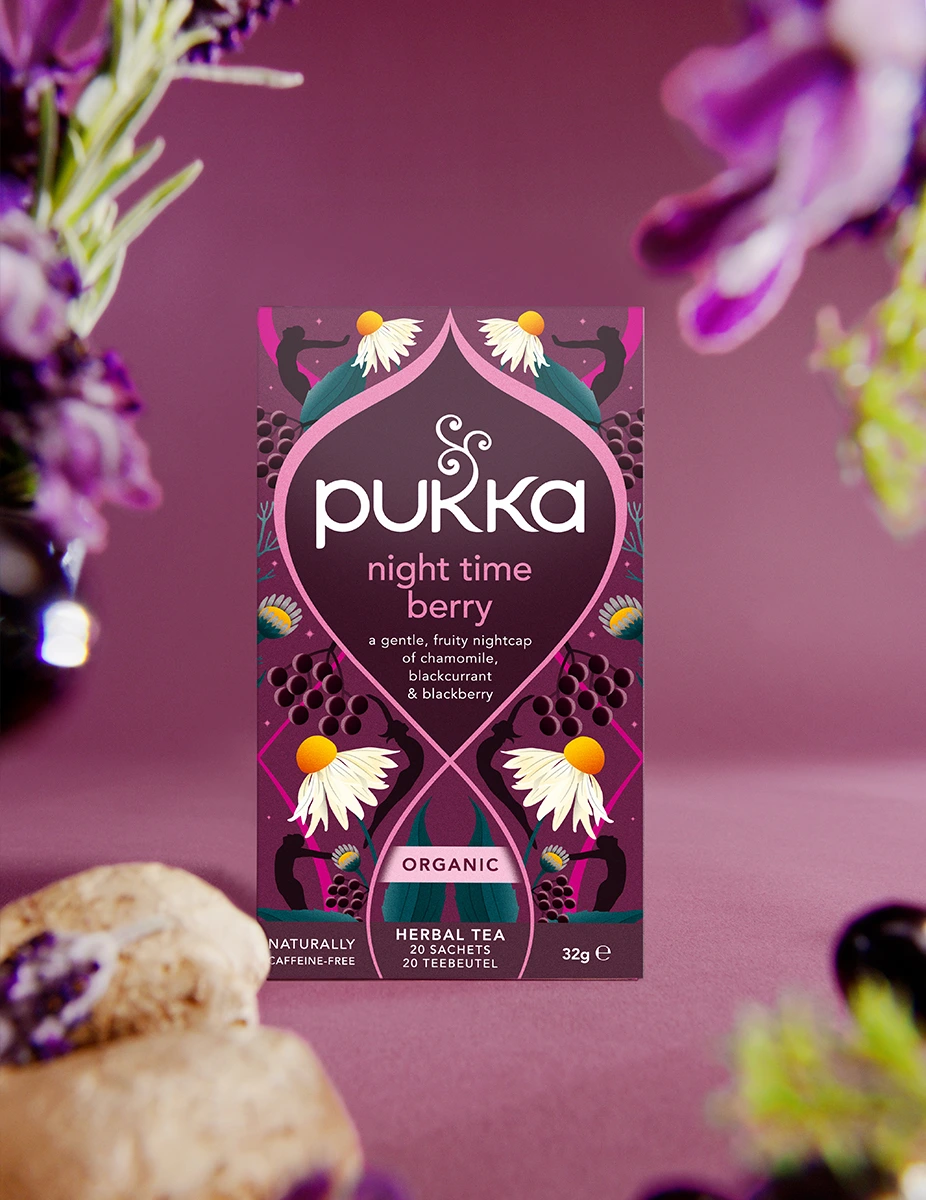 Pukka Night Time Berry Herbal Tea: Tranquil Blend of Chamomile ...