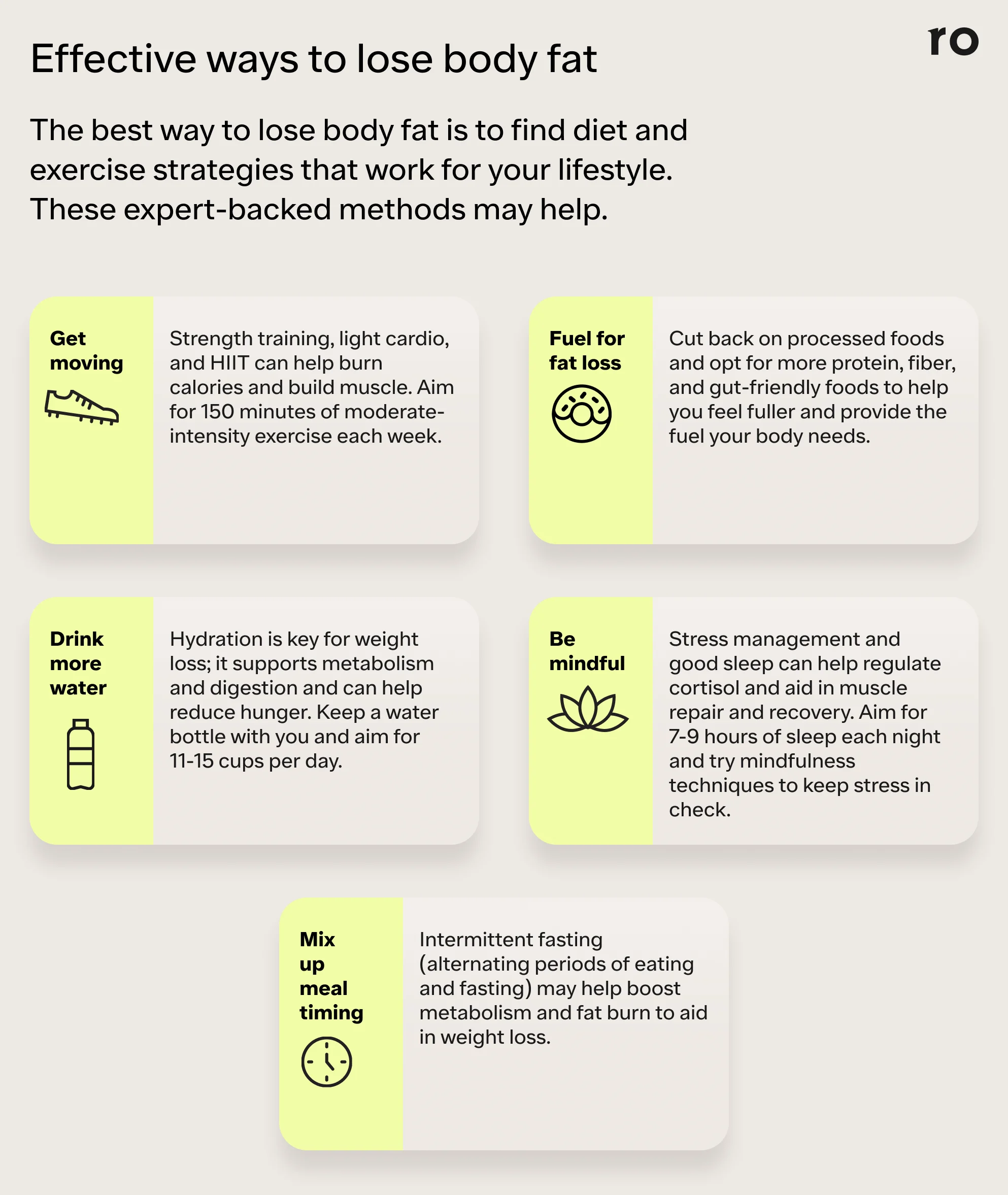 How to Lose Body Fat: 14 Tips from The Experts | Ro