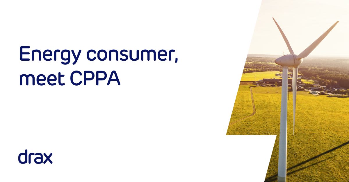 Energy consumer, meet CPPA | Drax