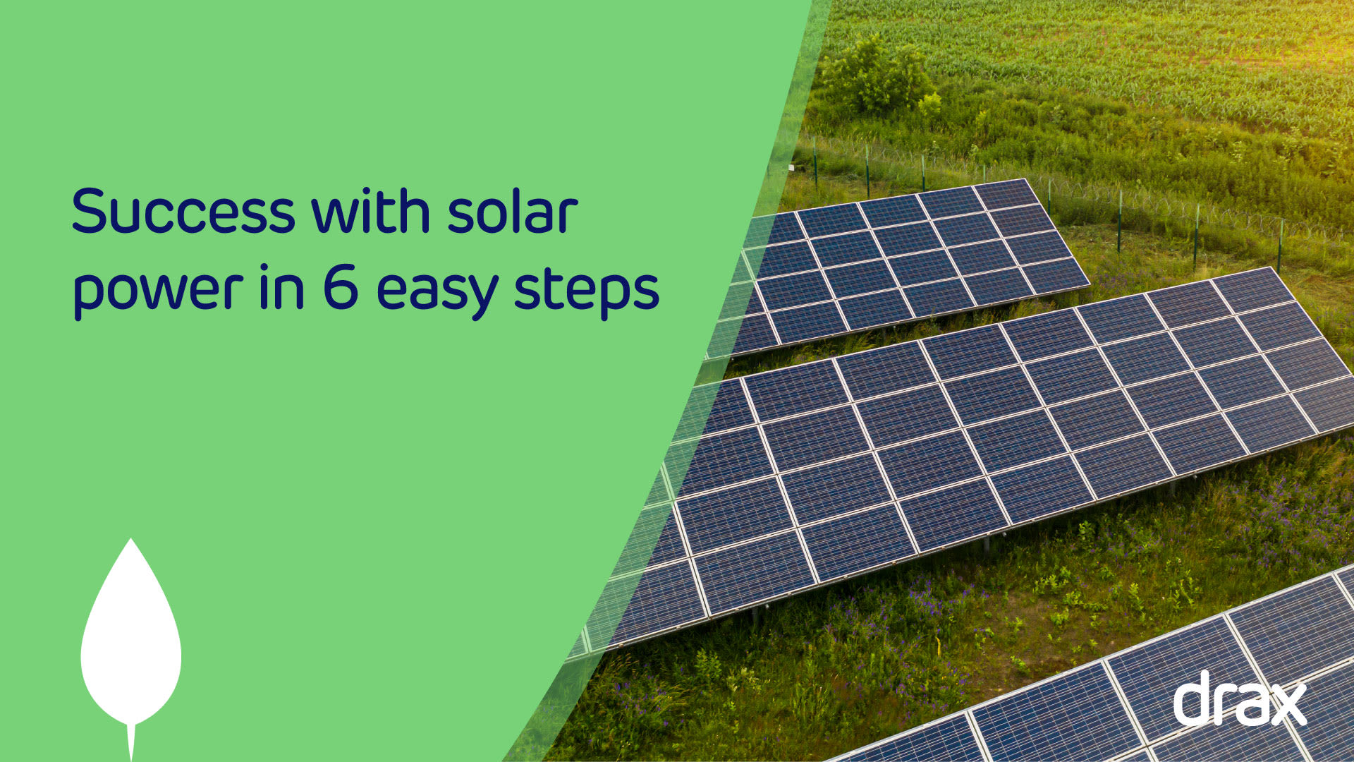 Success with solar power in six steps | Drax