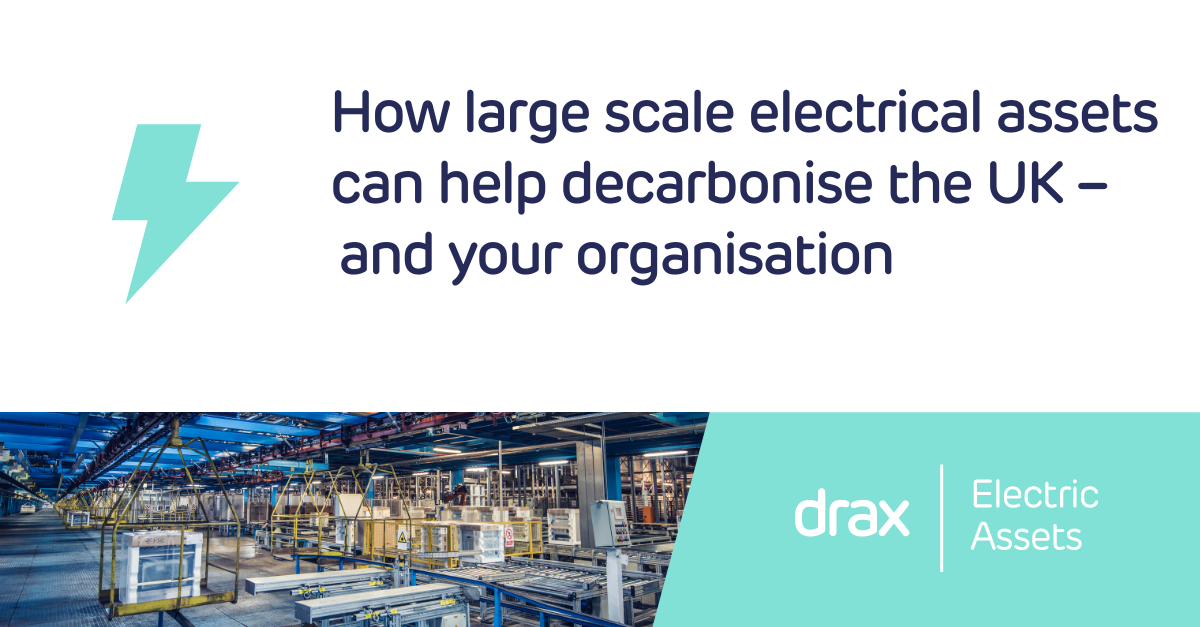 How large scale electrical assets can help decarbonise | Drax