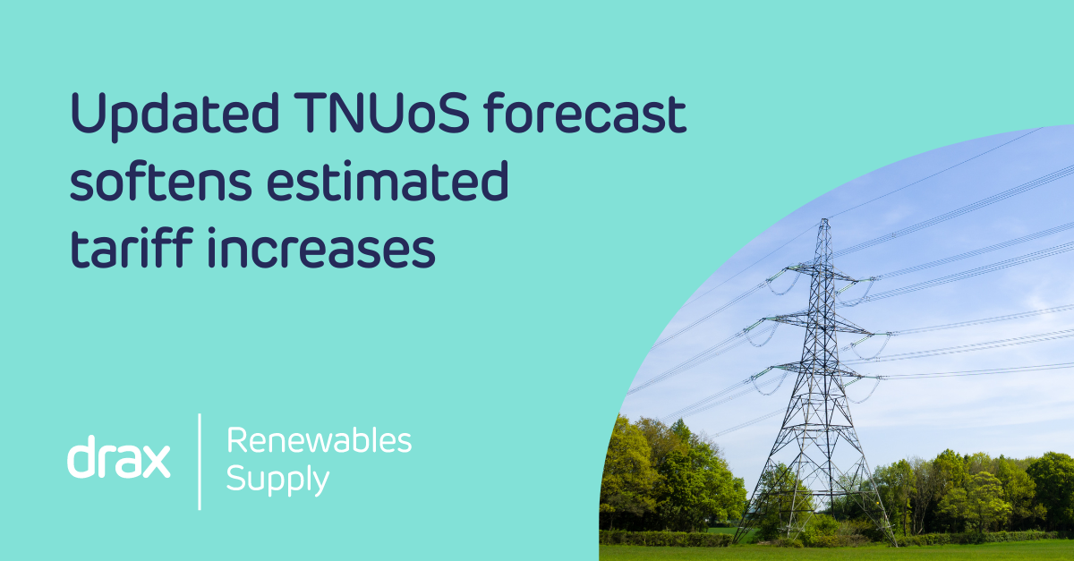 Updated TNUoS forecast softens estimated increases | Drax