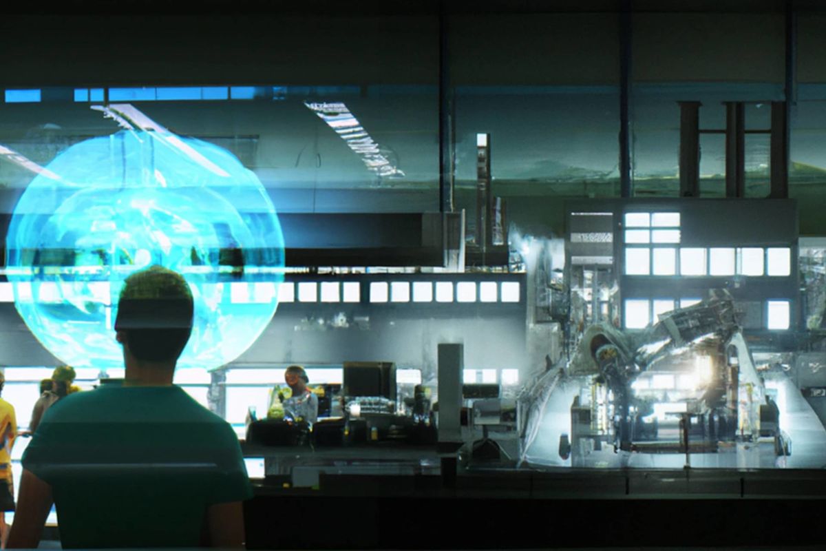 The factory of the future with AI-generated imagery | Drax