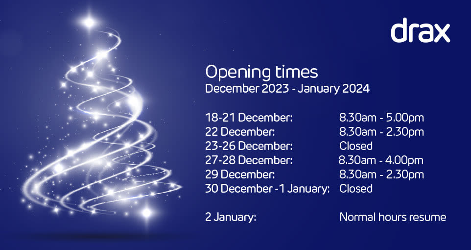 Contact us enquiry form | Drax