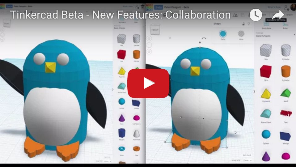 Live Collaboration and Sharing! - Tinkercad