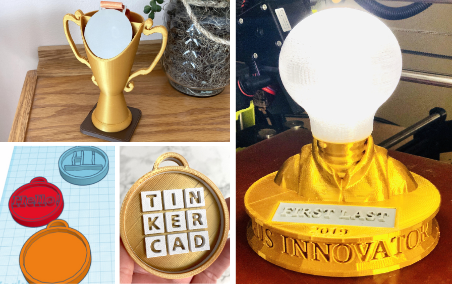Autodesk Design and Make Weekend Project: Trophies and Medals - Tinkercad