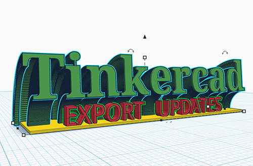 Update to 3D Export and New Workflows - Tinkercad