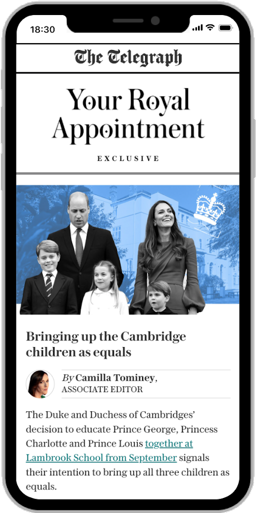 Your Royal Appointment - Weekly updates from The Telegraph