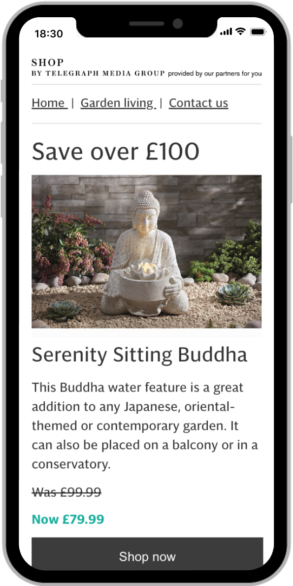 Telegraph Shop Newsletter – weekly offers on garden goods