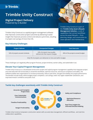Trimble Unity Construct | Elevate Your Capital Program Management ...