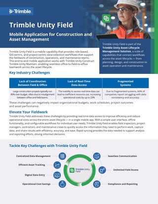Trimble Unity Field | Elevate Your Fieldwork | Trimble Resource Center