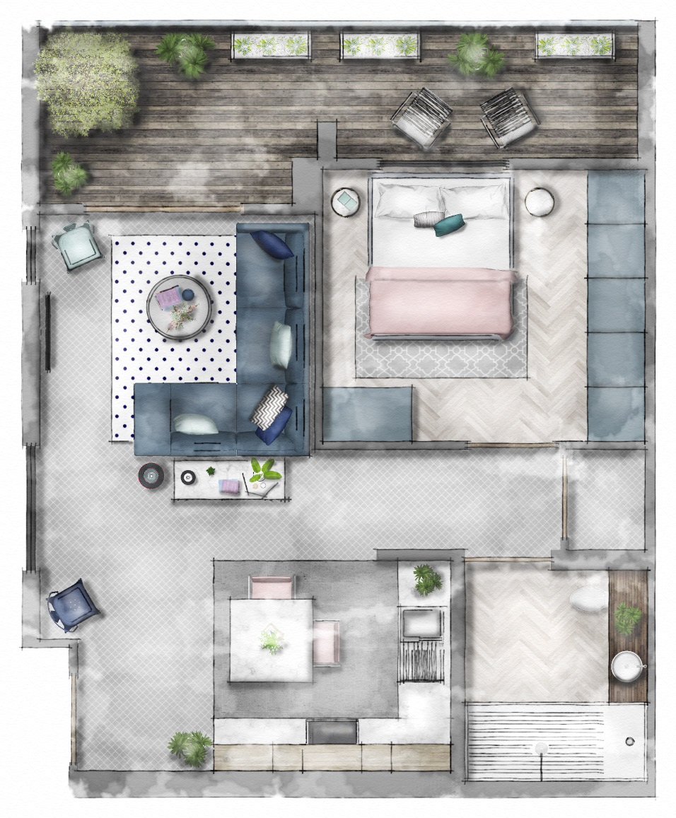 House Plan Sketchup Examples Planning Your **Yishun Beacon 4 Room**