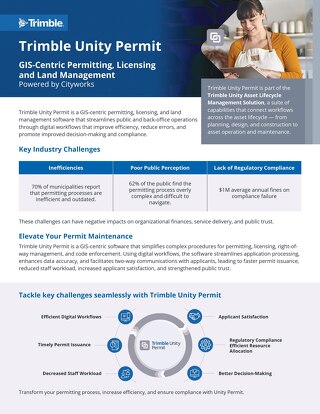 Trimble Unity Permit | Elevate Your Permit Maintenance | Trimble ...