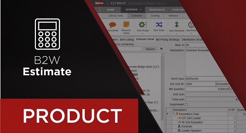 Introduction to B2W Estimate: Estimating and Bidding - B2W Software ...