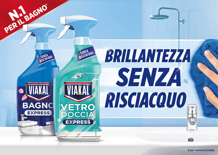 Nuova linea Viakal Express: pulire il bagno rapidamente | P&G