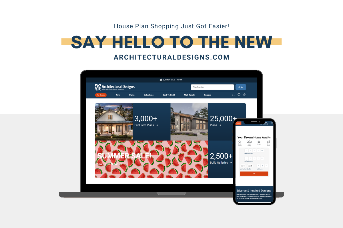 Big News! ArchitecturalDesigns.com Has a Brand New Website