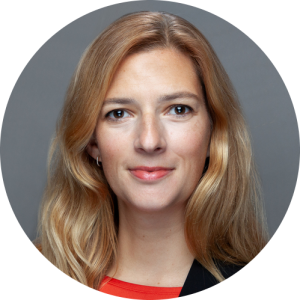 Porträt von Sandra Rostek - Tagesspiegel Background