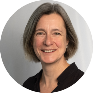 Porträt von Pascale Rouault - Tagesspiegel Background