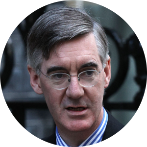 Porträt von Jacob Rees-Mogg - Tagesspiegel Background
