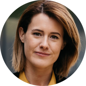 Porträt von Claudia Gamon - Tagesspiegel Background