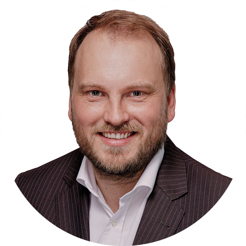 Porträt von Clemens Rostock - Tagesspiegel Background