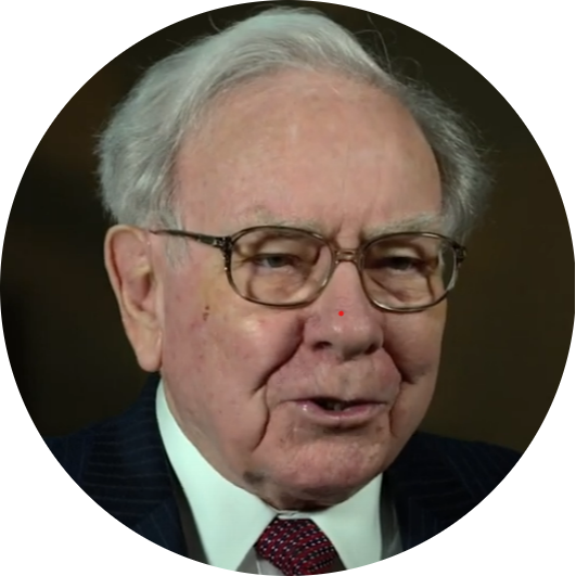 Porträt von Warren Buffett - Tagesspiegel Background