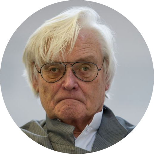 Porträt von Meinhard von Gerkan - Tagesspiegel Background