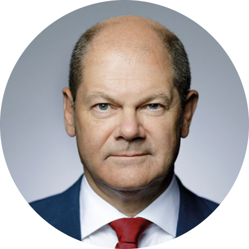 Porträt von Olaf Scholz - Tagesspiegel Background