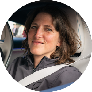 Porträt von Eva Greiner - Tagesspiegel Background