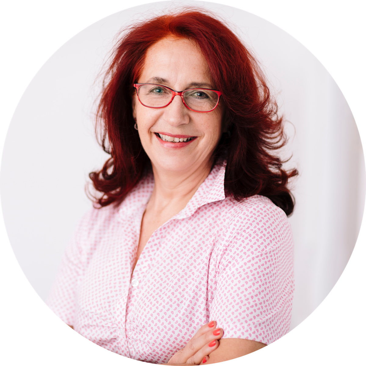 Porträt von Brigitte Lutz - Tagesspiegel Background