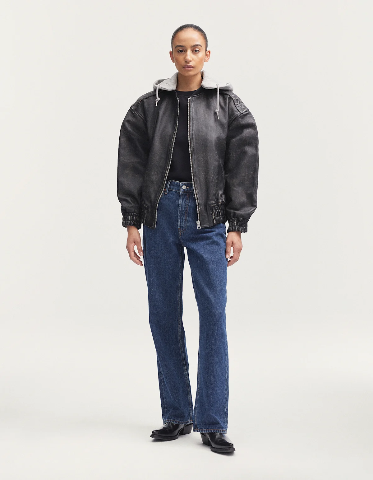 MATSUE BOMBER Cow Leather - DENHAM