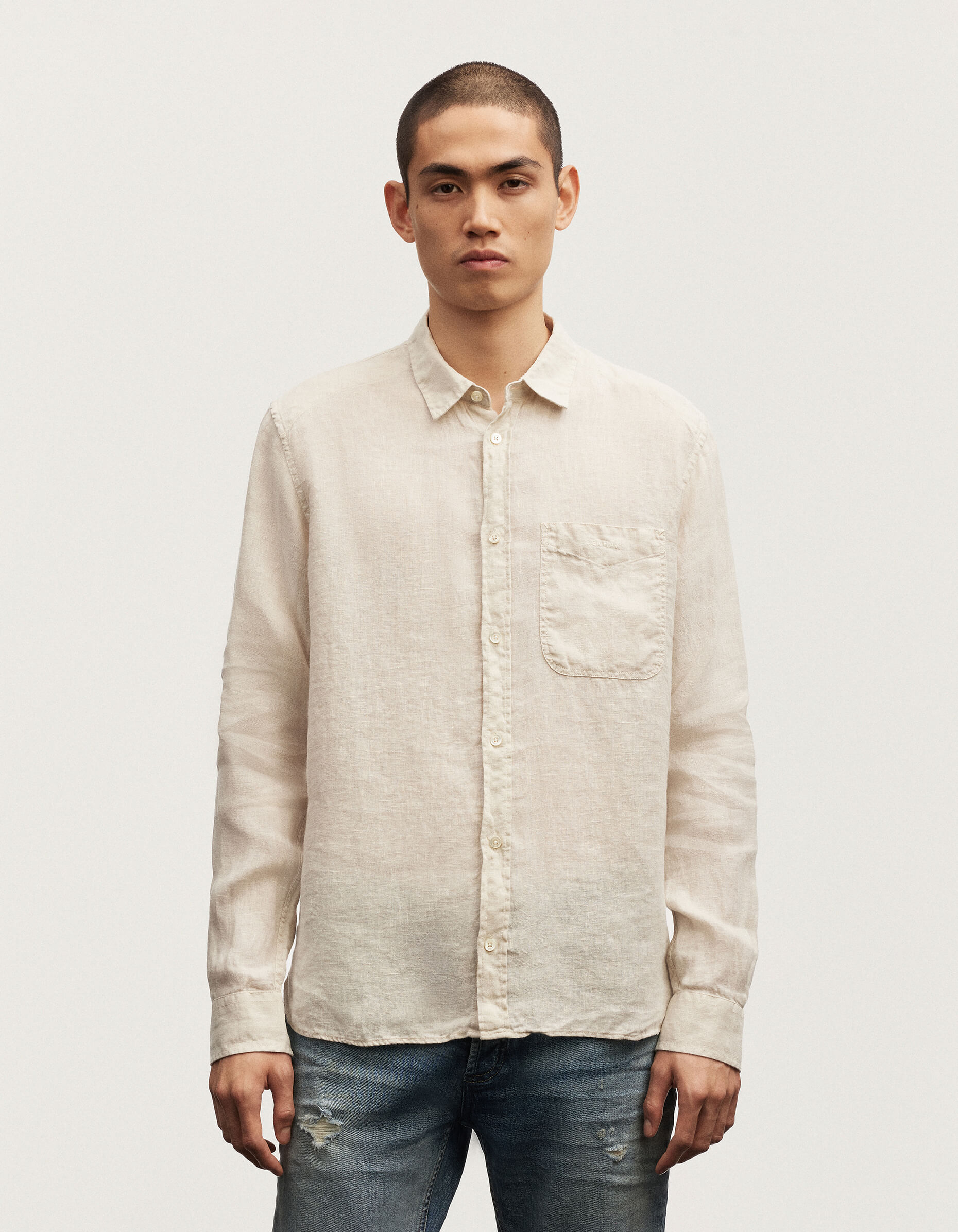 ROB REGULAR SHIRT Linen - DENHAM