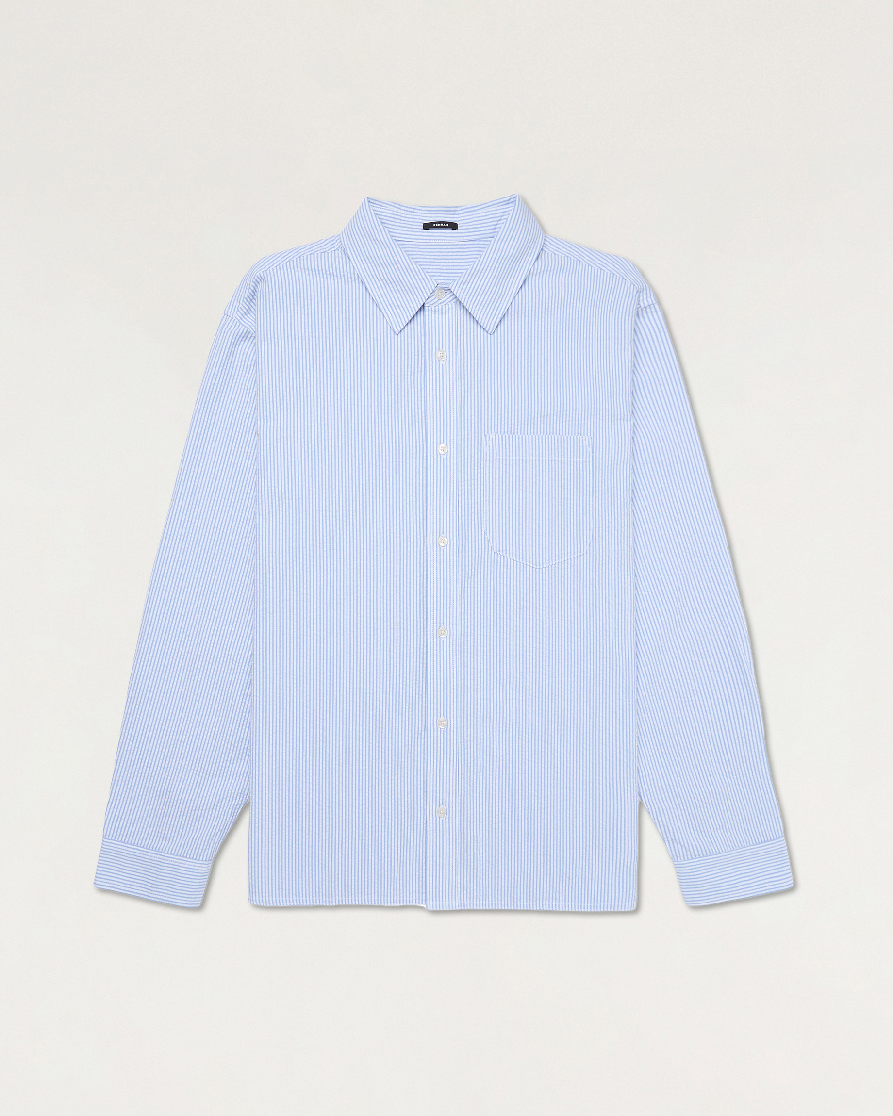 NOAH SHIRT Seersucker Stripe - DENHAM