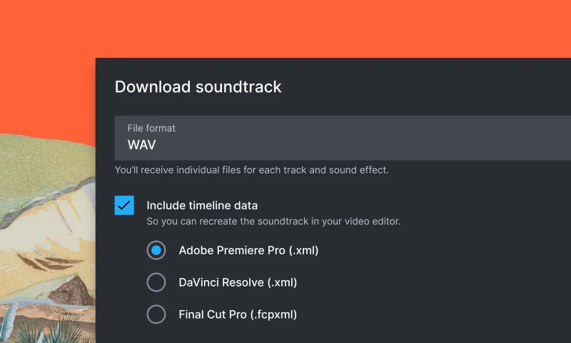 Studio: AI-powered video-to-audio tool | Epidemic Sound