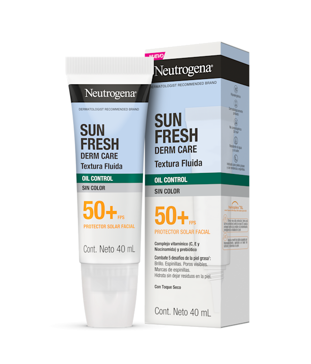 PROTECTOR SOLAR FACIAL NEUTROGENA SUN FRESH OIL CONTROL FLUIDO SIN ...