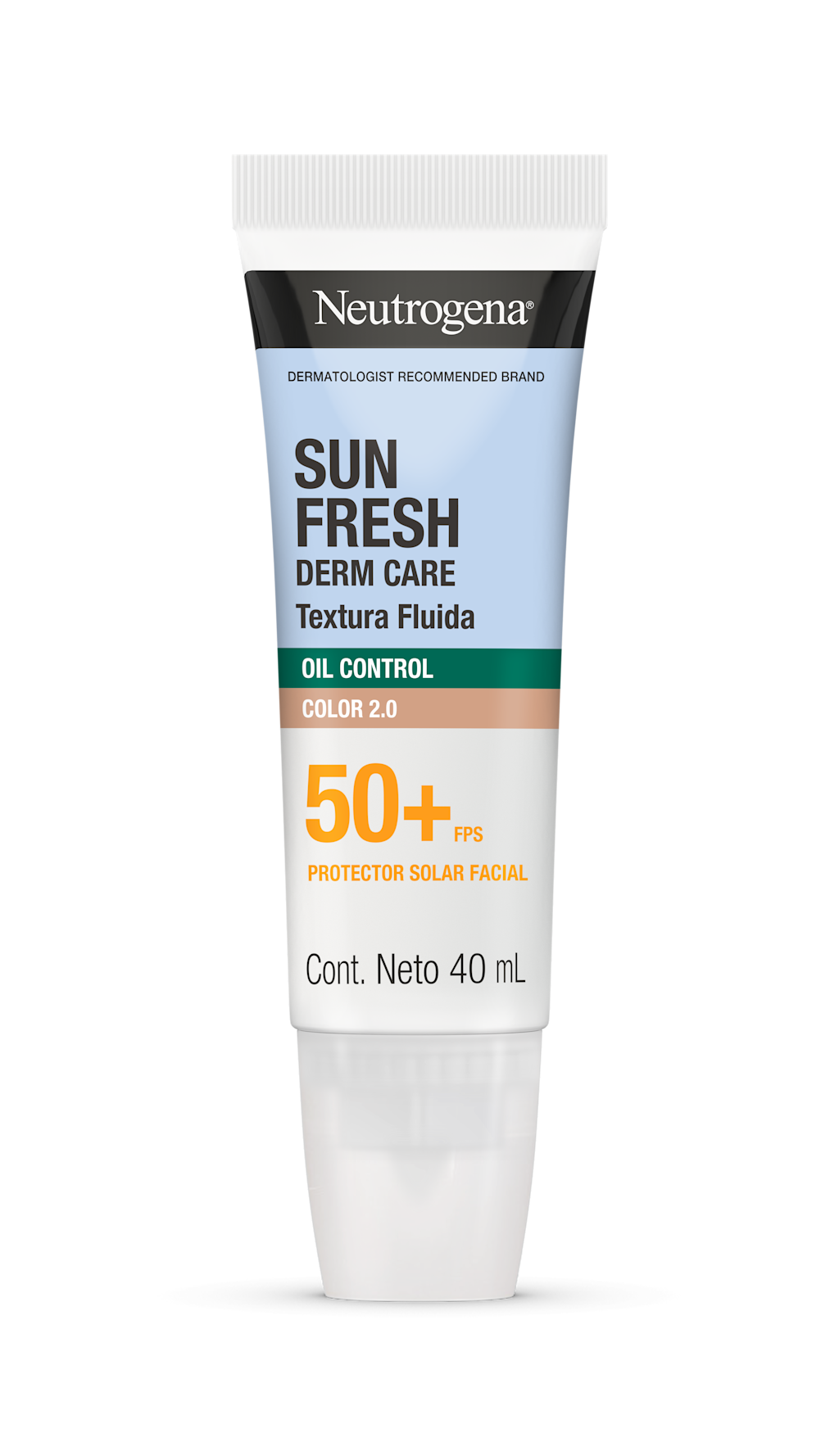 PROTECTOR SOLAR FACIAL NEUTROGENA SUN FRESH OIL CONTROL FLUIDO COLOR 2. ...