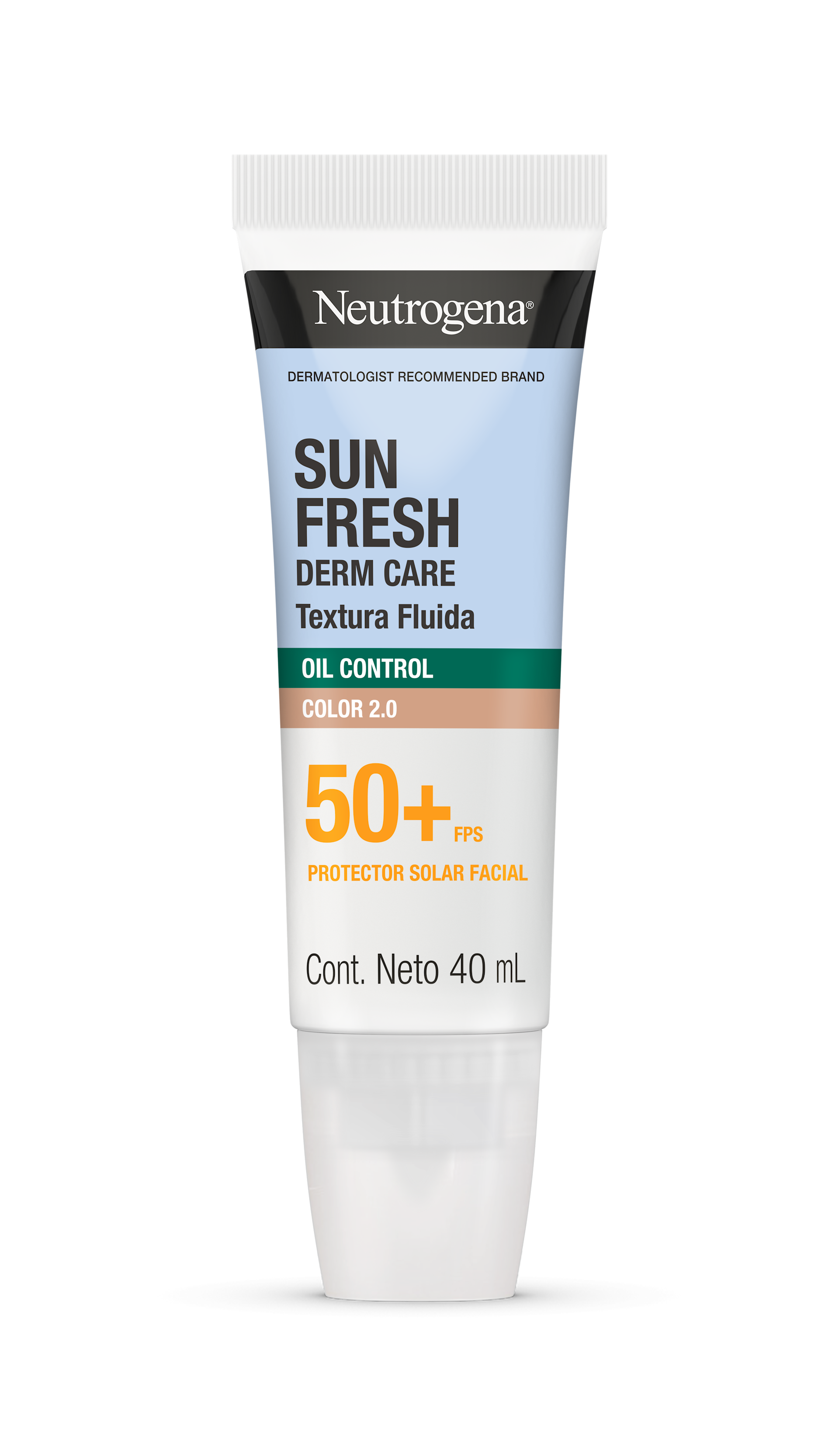 PROTECTOR SOLAR FACIAL NEUTROGENA SUN FRESH OIL CONTROL FLUIDO COLOR 2. ...