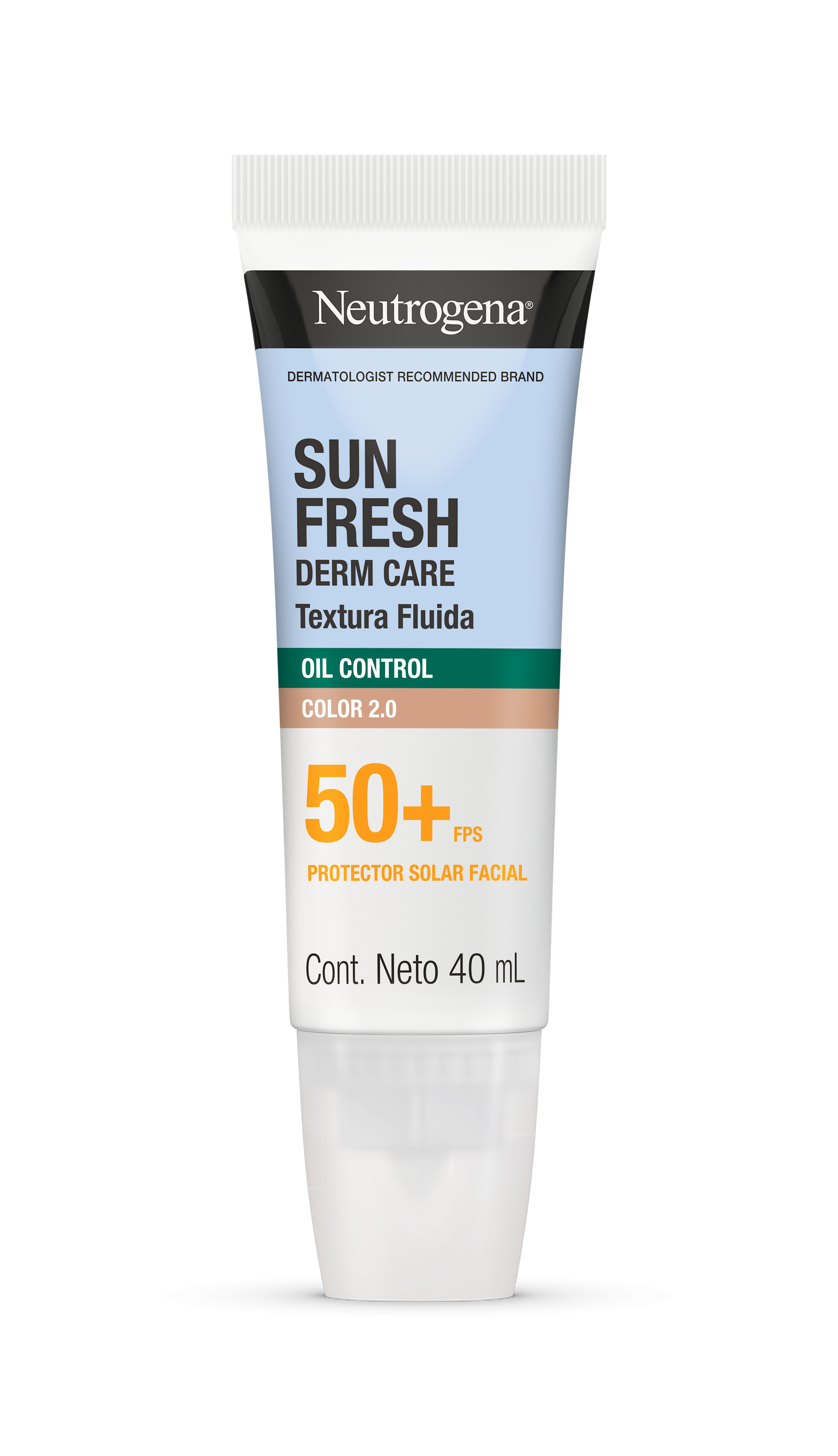PROTECTOR SOLAR FACIAL NEUTROGENA SUN FRESH OIL CONTROL FLUIDO COLOR 2. ...